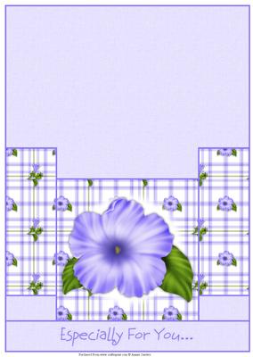 Beautiful Floral Stagger Fold Card - CUP182331_5 | Craftsuprint