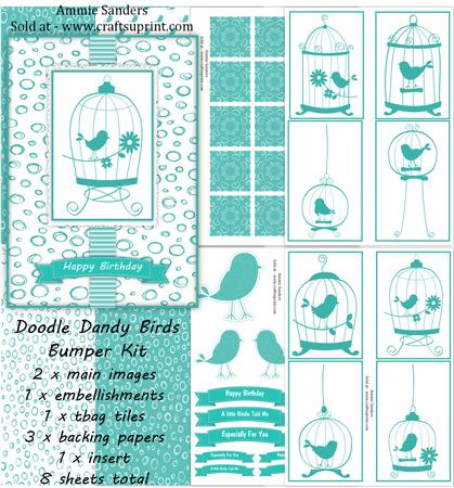 Doodle Dandy Birds Bumper Kit - Set 1 - CUP444983_5 | Craftsuprint