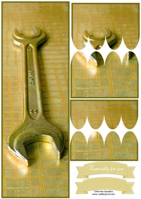 Spanner DIY Large Dl Scallop Stacker Topper - CUP448262_5 | Craftsuprint