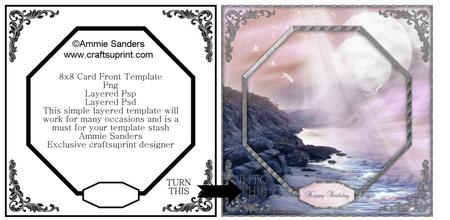 8x8 Layered Card Template, Png, Layered Psp & Layered Psd - CUP457198_5 ...