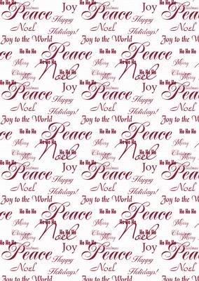 Christmas Script Backing Paper - CUP475963_5 | Craftsuprint