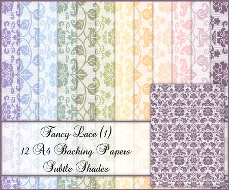Fancy Lace 12 A4 Backing Papers - Subtle Shades - CUP480754_5 ...