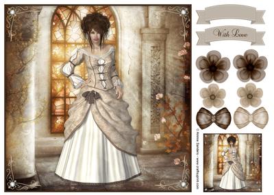 Beautiful Royal Princess 8x8 Topper, Sentiments & Embellishm ...