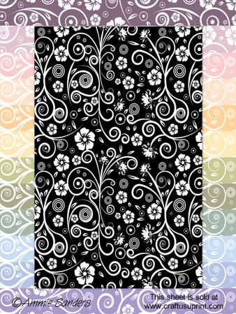 Subtle Shades Floral Swirls A4 Backing Papers Set 2 - CUP51971_5 ...