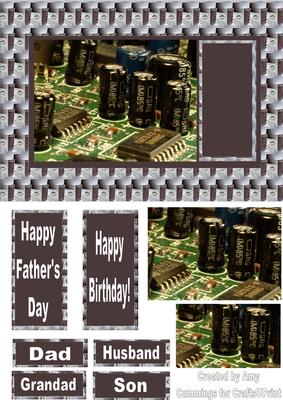 Computer Chip Pyramid Card Front - CUP57791_576 | Craftsuprint