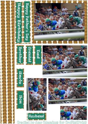 Horse Racing Pyramid Design - CUP59550_576 | Craftsuprint