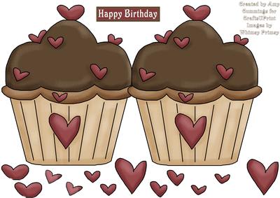 Chocolate Cake Shaped Card - CUP71508_576 | Craftsuprint
