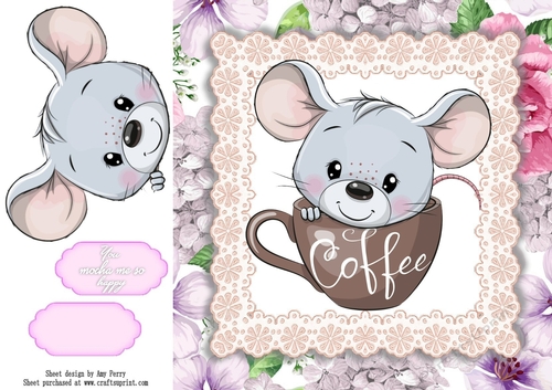 You mocha me so happy Mouse (Coffee Humour) 8x8 - CUP1022837_983 ...