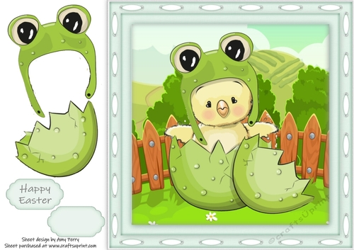 Gorgeous Frog Easter Chick 8x8 - CUP1025329_983 | Craftsuprint