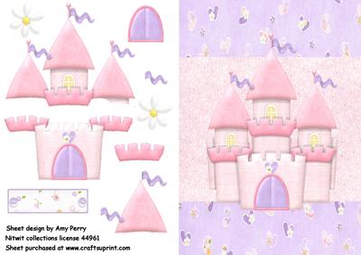 Pretty Princess Castle with Daisys - CUP305206_983 | Craftsuprint