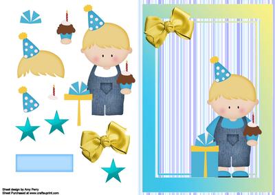 Cute Little Birthday Boy in Colour Fading Frame - CUP341883_983 ...