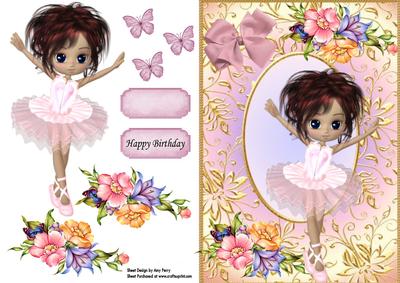 Lovely Ballerina Girl - CUP444715_983 | Craftsuprint