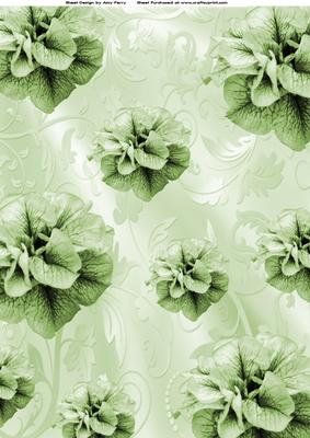 Beautiful Green Floral Backing Paper - CUP444728_983 | Craftsuprint