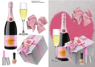 Bottle of Champer's & Girly Gift's - CUP448516_983 | Craftsuprint