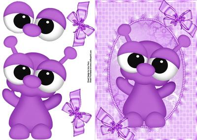 Little Purple Monster - CUP547644_983 | Craftsuprint