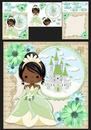 Beautiful Princess in Green Dress 8x8 Mini Kit - CUP660777_983 ...