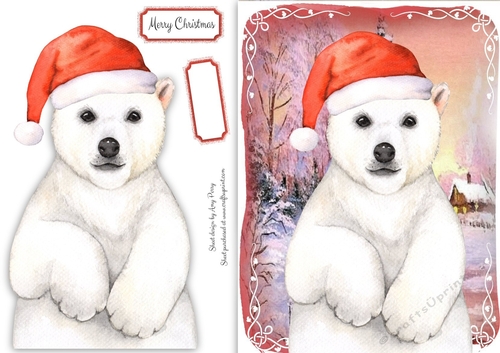 Festive Polar Bear - CUP830016_983 | Craftsuprint
