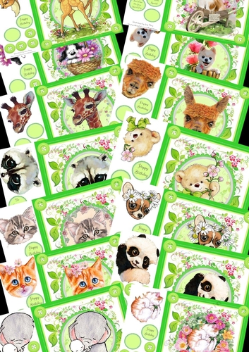 14 Sheet Animals 8x8 Bumper Kit - CUP870750_983 | Craftsuprint