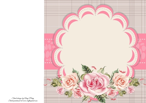 Beautiful Floral Insert 8x8 - CUP874882_983 | Craftsuprint