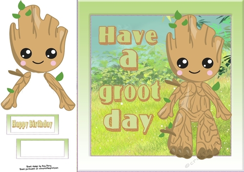 Have a groot birthday 8x8 - CUP987284_983 | Craftsuprint