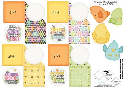 Corner Bookmark Bird - CUP526751_2013 | Craftsuprint