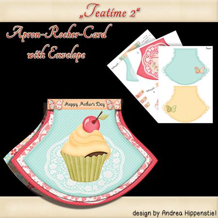 Apron Rocker Card Kit Teatime 2 - CUP551111_2013 | Craftsuprint