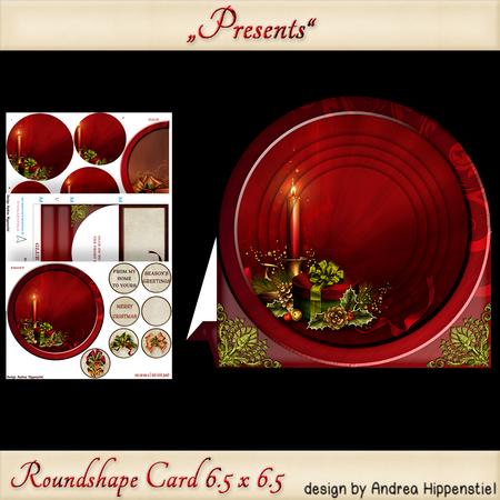 Round Shape Card Presents - CUP582463_2013 | Craftsuprint