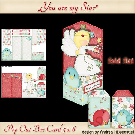 Pop Out Box Card You Are My Star - CUP583716_2013 | Craftsuprint