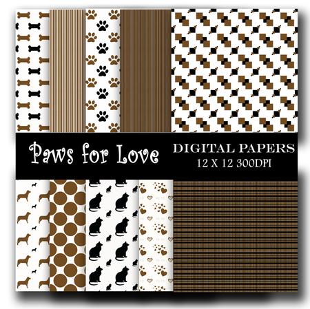 Furry Friends Paper Pack - CUP669887_2364 | Craftsuprint