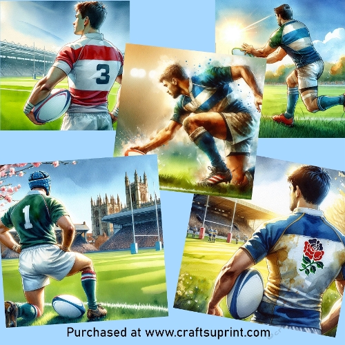 Rugby players - CUP1367178_94716 | Craftsuprint