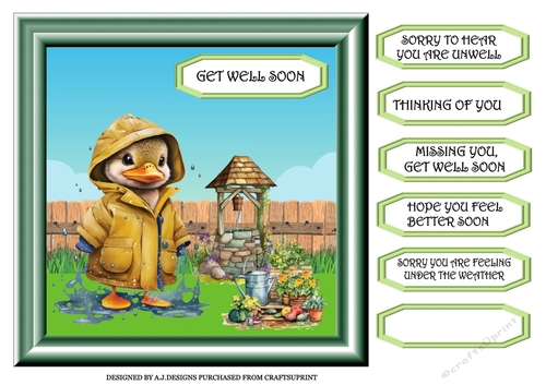 GET WELL DUCK - CUP1225124_123820 | Craftsuprint