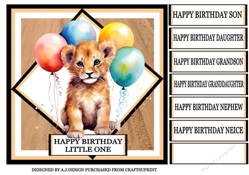 CUTE BUT FIERCE BIRTHDAY - CUP1291412_123820 | Craftsuprint