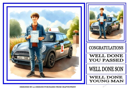 PASSED DRIVING TEST MALE 2 - CUP1321292_123820 | Craftsuprint