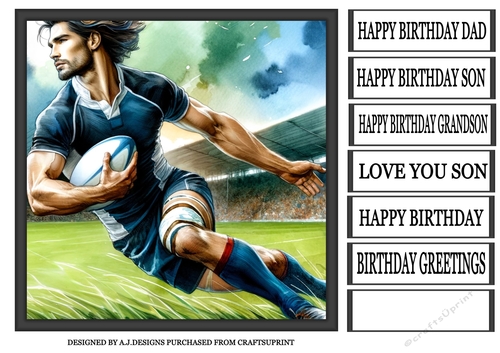 HAPPY BIRTHDAY RUGBY 2 - CUP1326916_123820 | Craftsuprint