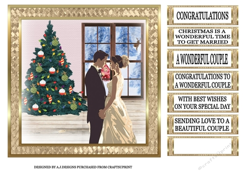 CLASSIC CHRISTMAS WEDDING - CUP1349459_123820 | Craftsuprint