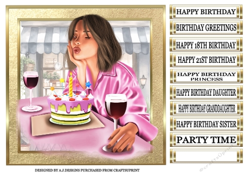 BIRTHDAY PRINCESS 1 - CUP1367593_123820 | Craftsuprint