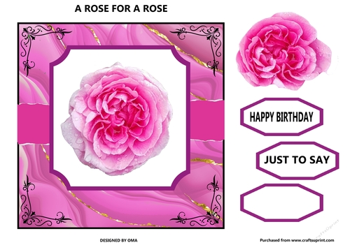 A ROSE FOR A ROSE - CUP1117363_102057 | Craftsuprint