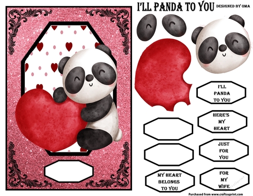 Ill Panda to you M - CUP1141041_102057 | Craftsuprint