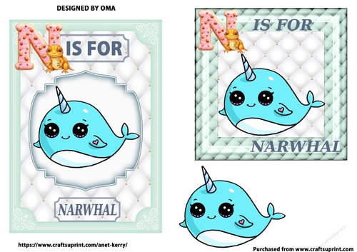 CUTE ALPHABET N - CUP1229475_102057 | Craftsuprint