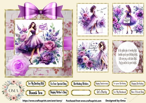 Have a Beautiful Day Lilac - CUP1349171_102057 | Craftsuprint