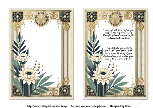 Art Deco Ladies insert - CUP1359665_102057 | Craftsuprint