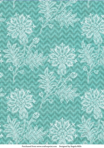 A4 Paper White Floral Lace on Teal Linen Background - CUP1049137_89143 ...
