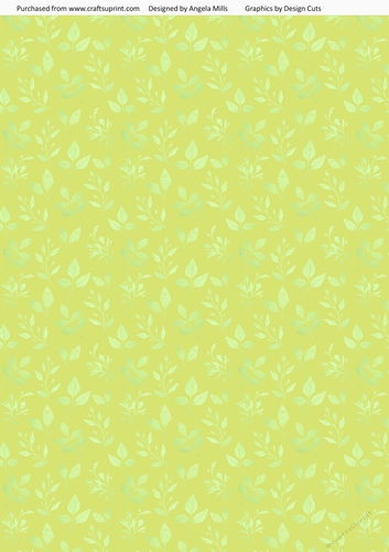 A4 Paper Fairy Garden 16 Lime Green Leaves - CUP1120605_89143 ...
