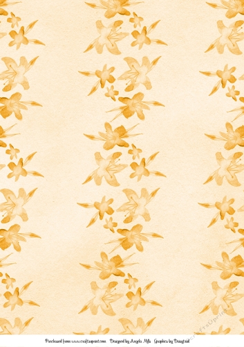 A4 Lily Background Paper Yellow - CUP909344_89143 | Craftsuprint