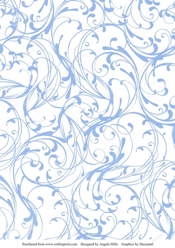A4 Paper White Background with Blue Swirl Overlay - CUP988523_89143 ...