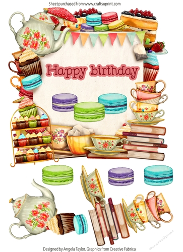 Tea time birthday - CUP988645_18427 | Craftsuprint