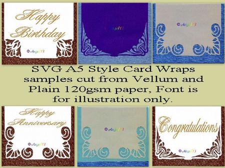 A5 Style Card Wraps - CUP701334_379 | Craftsuprint
