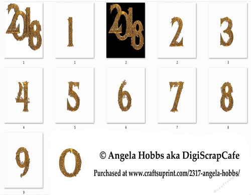 PunkedOut Steampunk Numbers Sheet CU - CUP842766_2317 | Craftsuprint