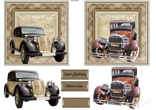 Classic cars toppers - CUP1147018_8 | Craftsuprint