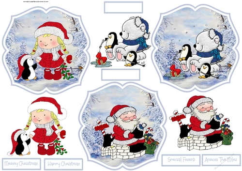 Snow friends toppers 2 - CUP1172257_8 | Craftsuprint